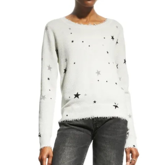 Lisa Todd | Sweaters | Lisa Todd Glow Up Star Sweater Distressed Hem ...